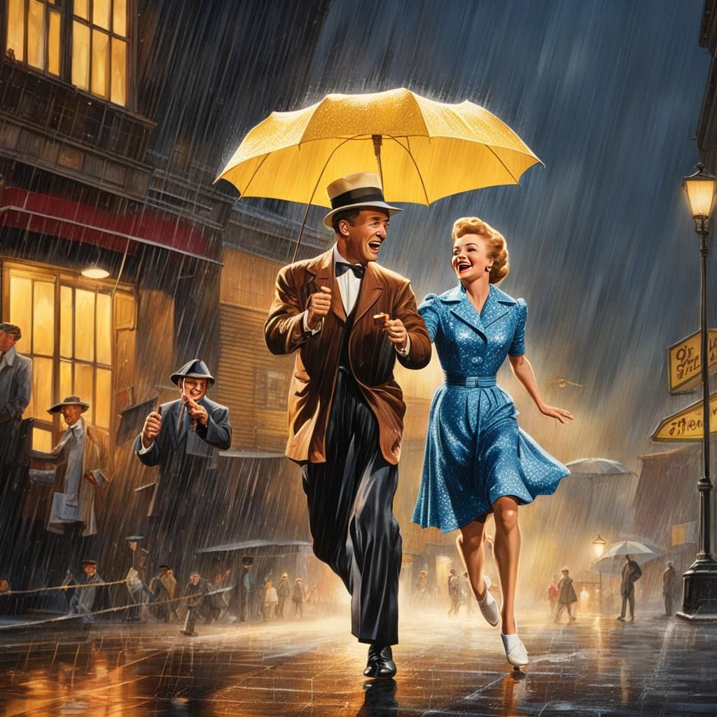 Singin' in the rain 3 - AI Generated Artwork - NightCafe Creator