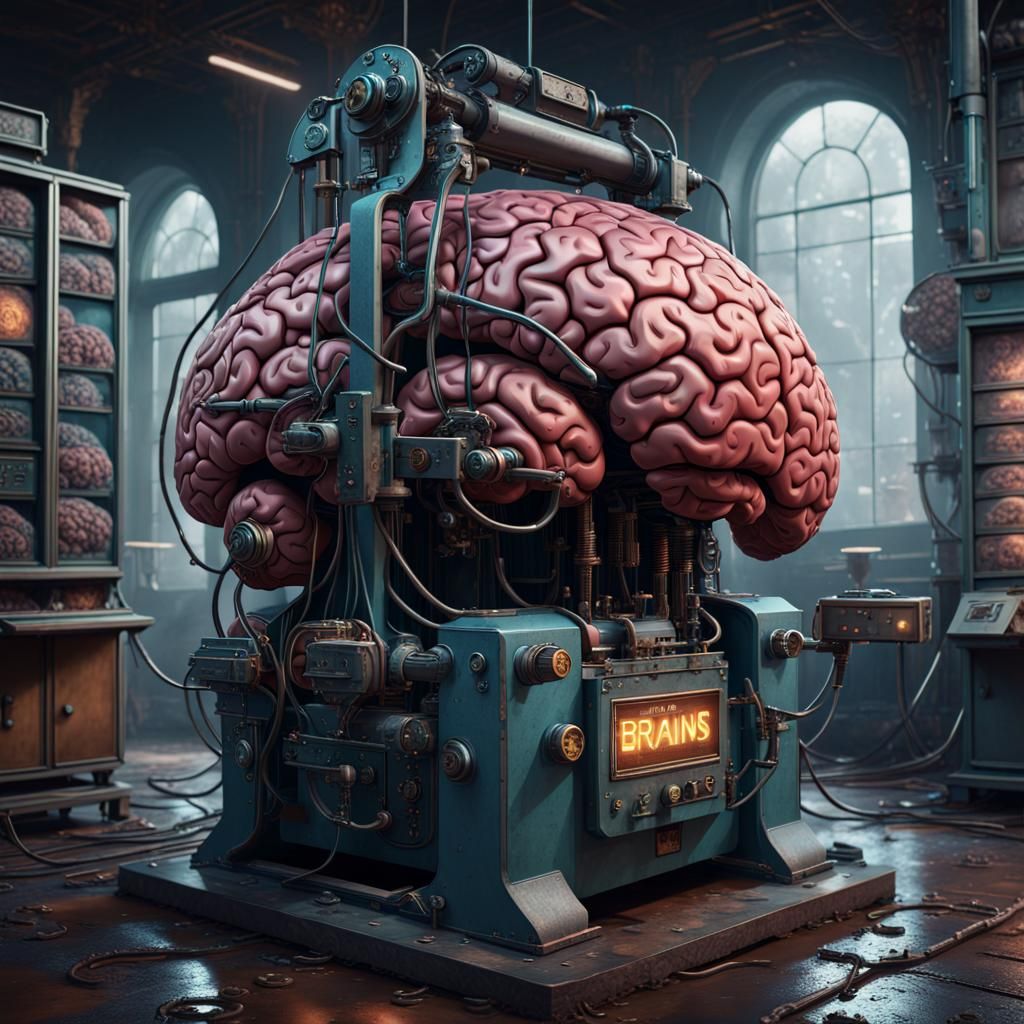 The brains machine - AI Generated Artwork - NightCafe Creator