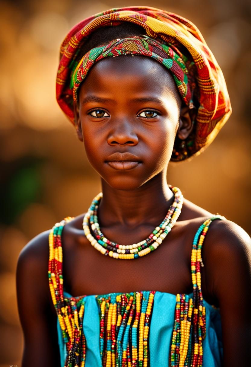 African girl - AI Generated Artwork - NightCafe Creator