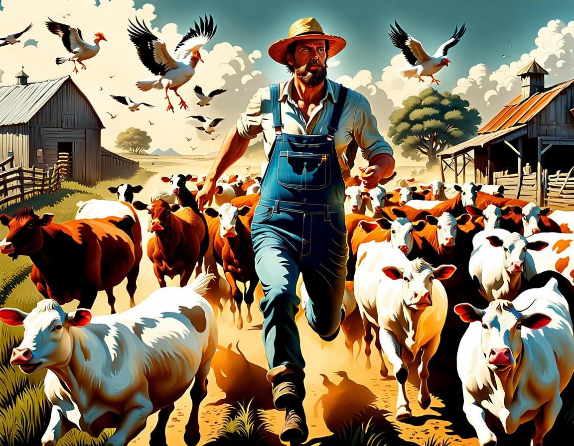 Extreme farming - AI Generated Artwork - NightCafe Creator