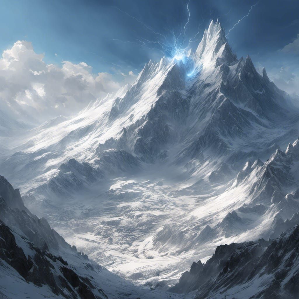 White mountain V ultimate - AI Generated Artwork - NightCafe Creator