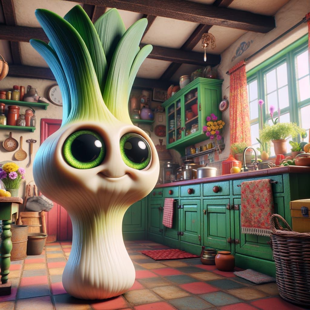 Larry The Leek - AI Generated Artwork - NightCafe Creator