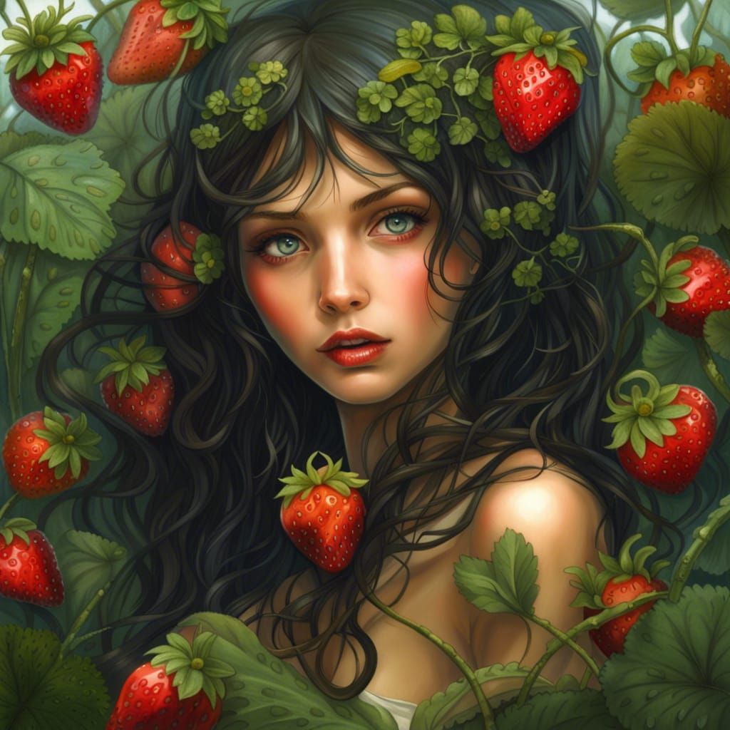 STRAWBERRY GODDESSES 3023 #4 - AI Generated Artwork - NightCafe Creator