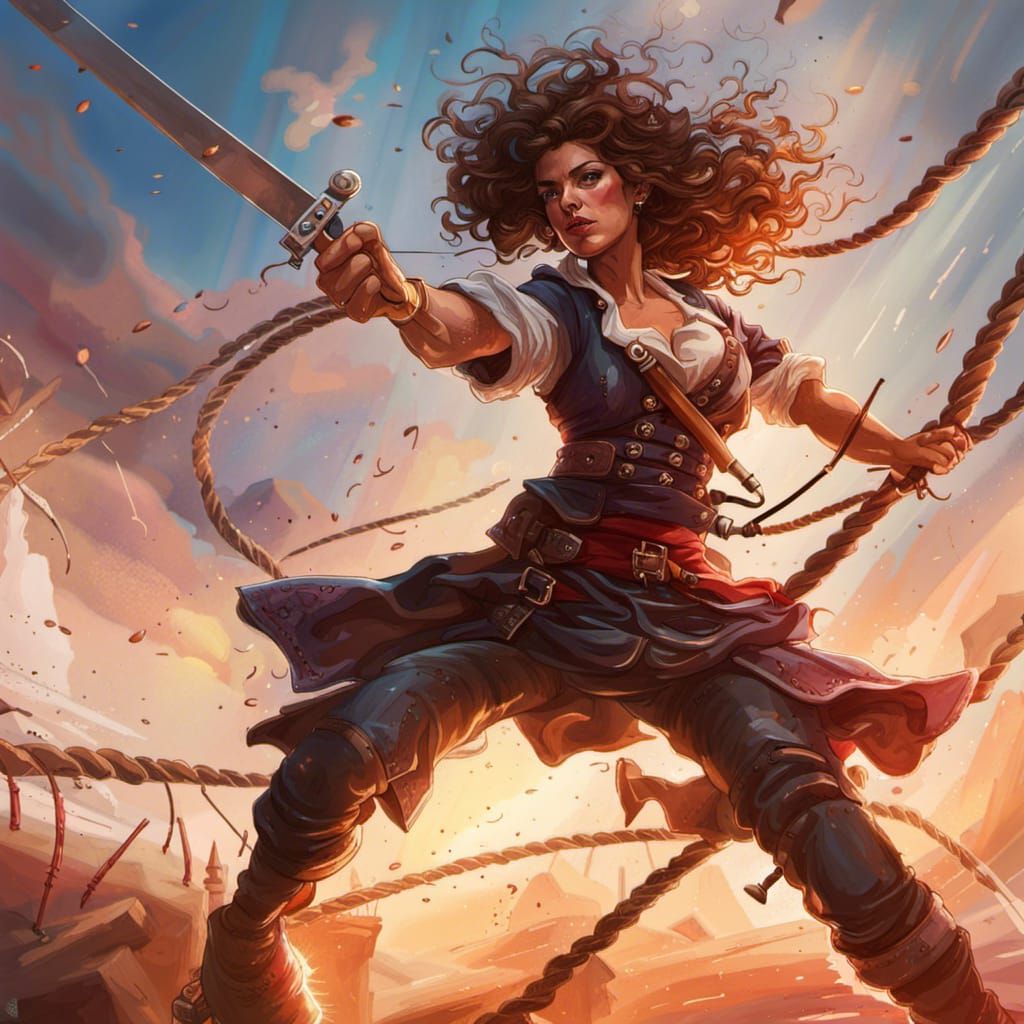 Sasha of the Black Flag - AI Generated Artwork - NightCafe Creator