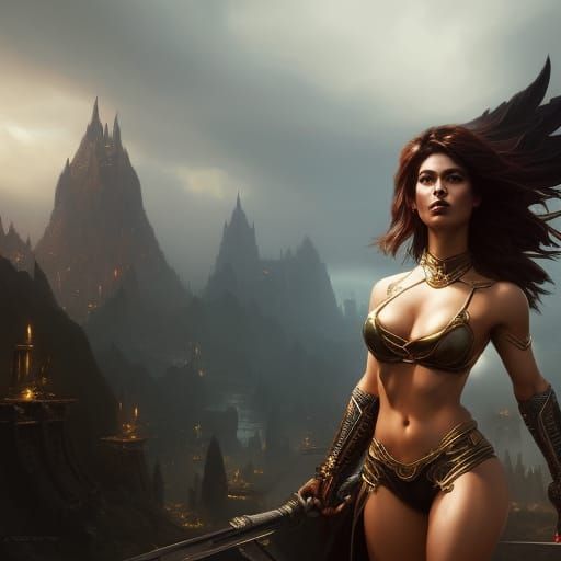 Spellforce girl - AI Generated Artwork - NightCafe Creator