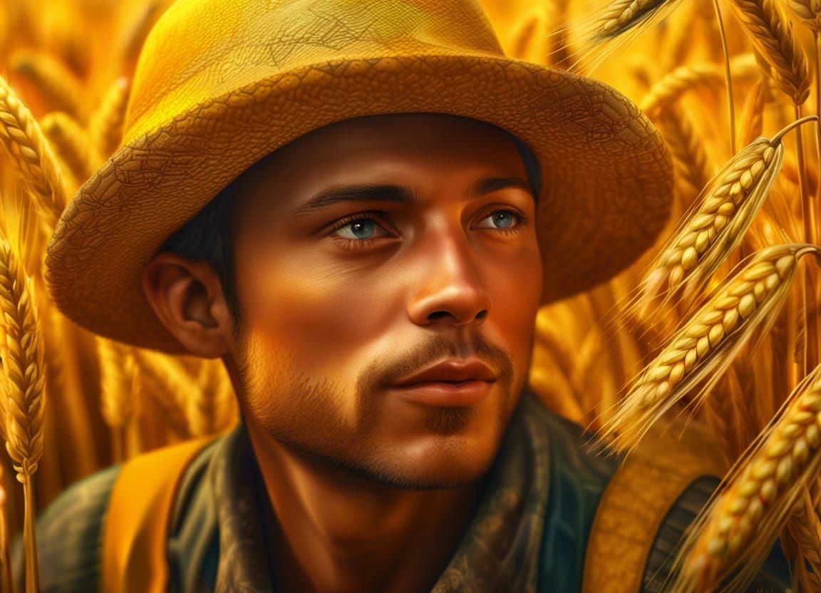 young handsome farmer - AI Generated Artwork - NightCafe Creator