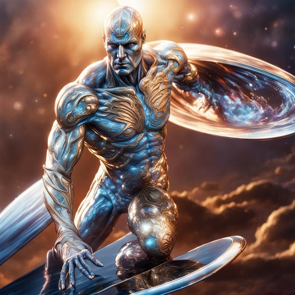 Gladiator Silver Surfer - AI Generated Artwork - NightCafe Creator