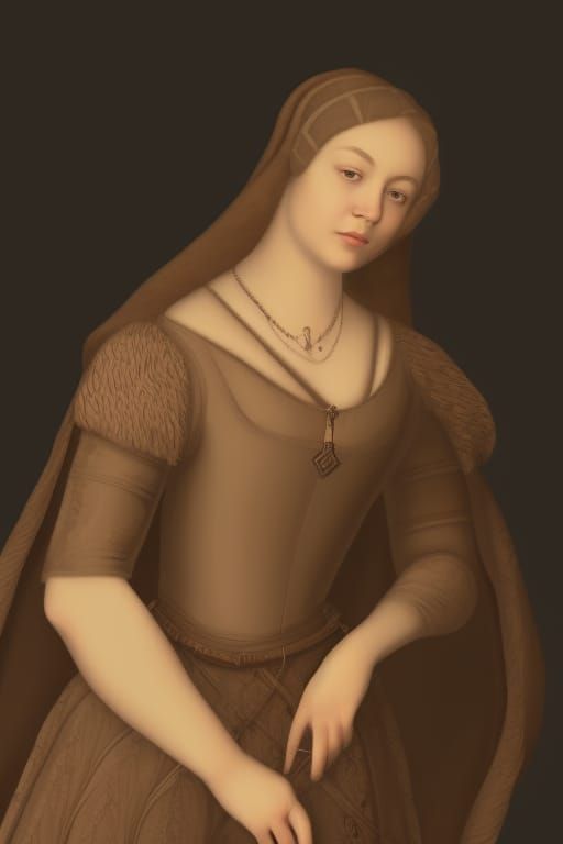 middle ages portrait female - AI Generated Artwork - NightCafe Creator