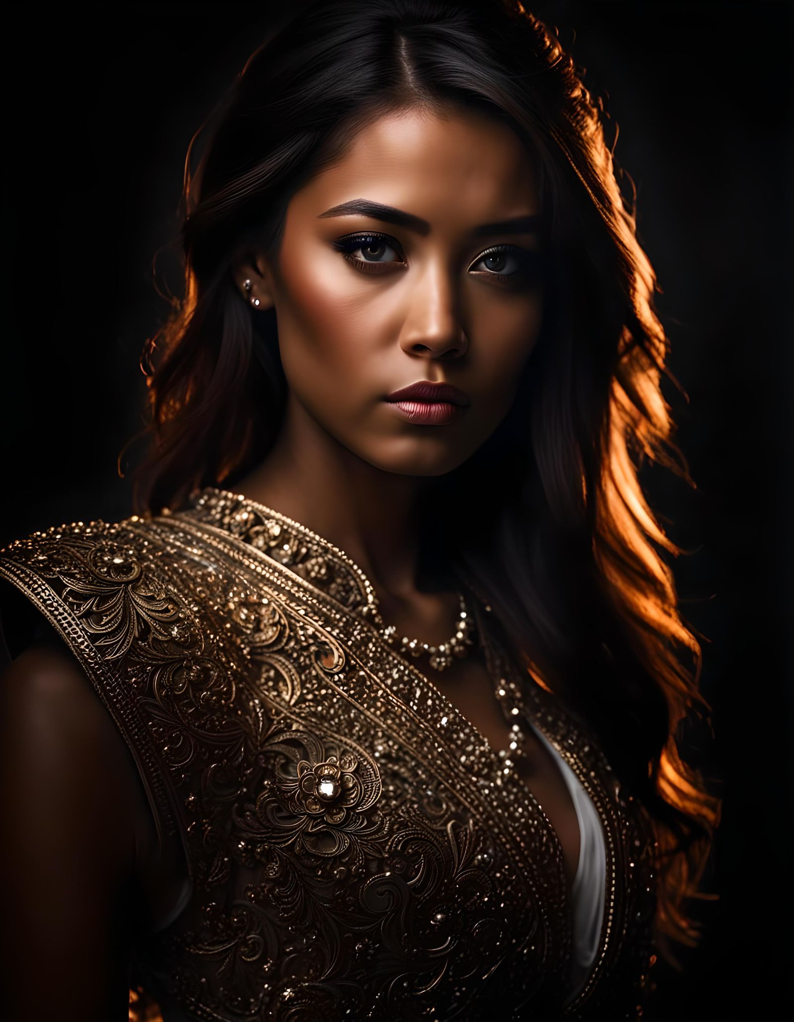 studio photo-shoot. portrait lighting. female, human being, full-body ...