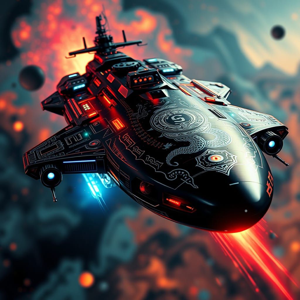 Battlecruiser of the fictional Saronian Federation