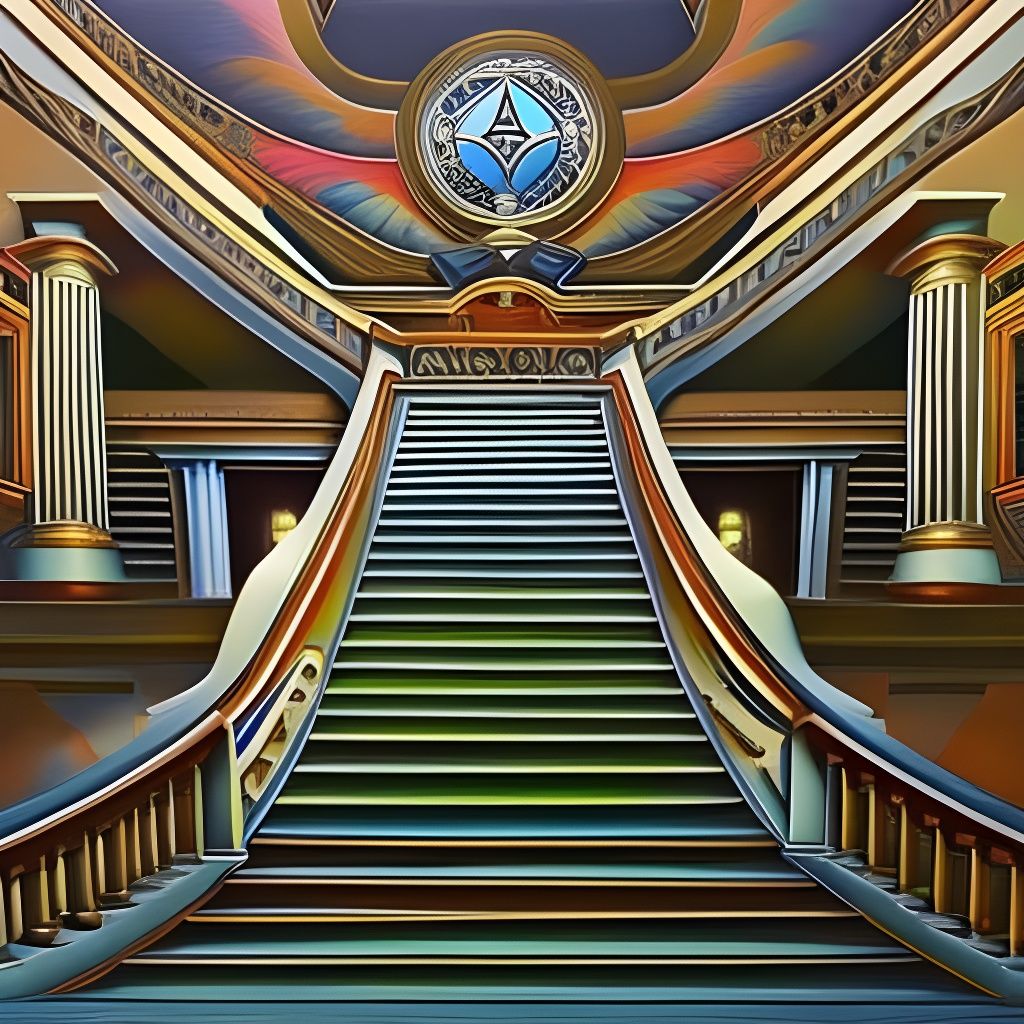 Delightful staircase. - AI Generated Artwork - NightCafe Creator