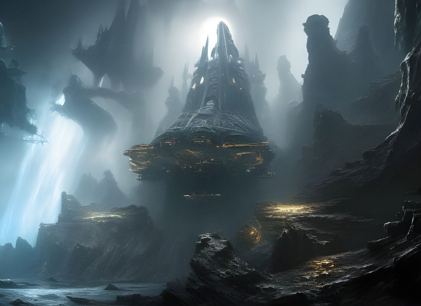 Lost Alien Civilization: Ruins - AI Generated Artwork - NightCafe Creator