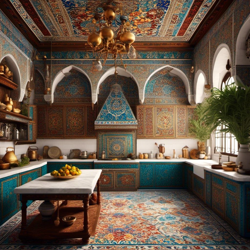 Ottoman style kitchen - AI Generated Artwork - NightCafe Creator