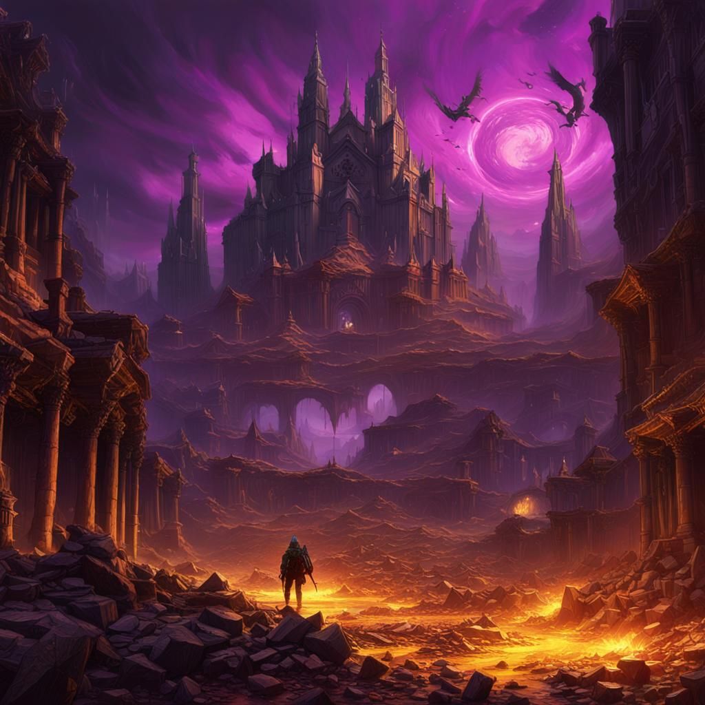 Apocalyptic hellscape of catastrophic and world ending events - AI ...