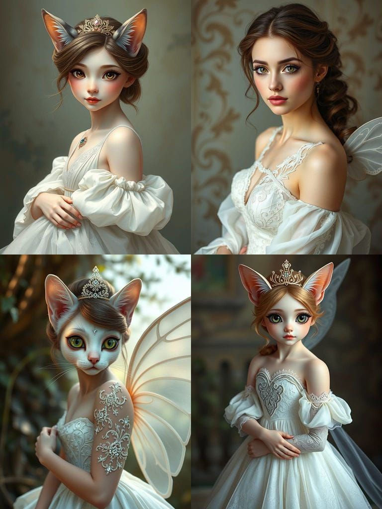 Ethereal Fae Princess in a Portrait - AI Art