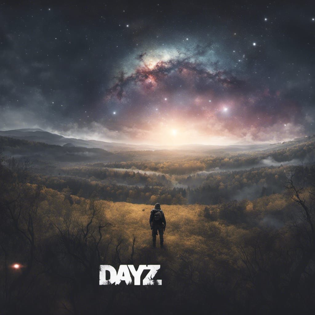 Wallpaper of DayZ with a galaxy view in the sky - AI Generated Artwork ...