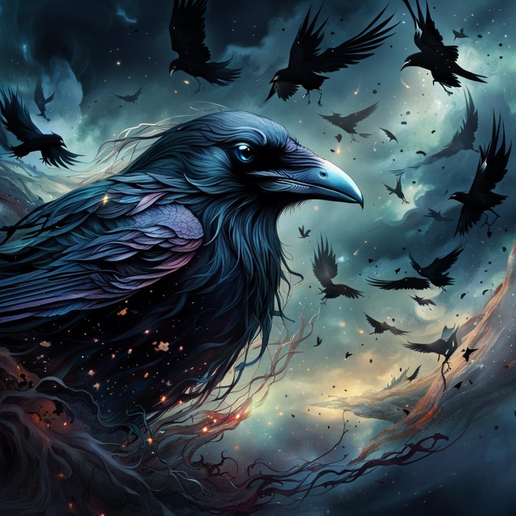 Crow Dreams - AI Generated Artwork - NightCafe Creator