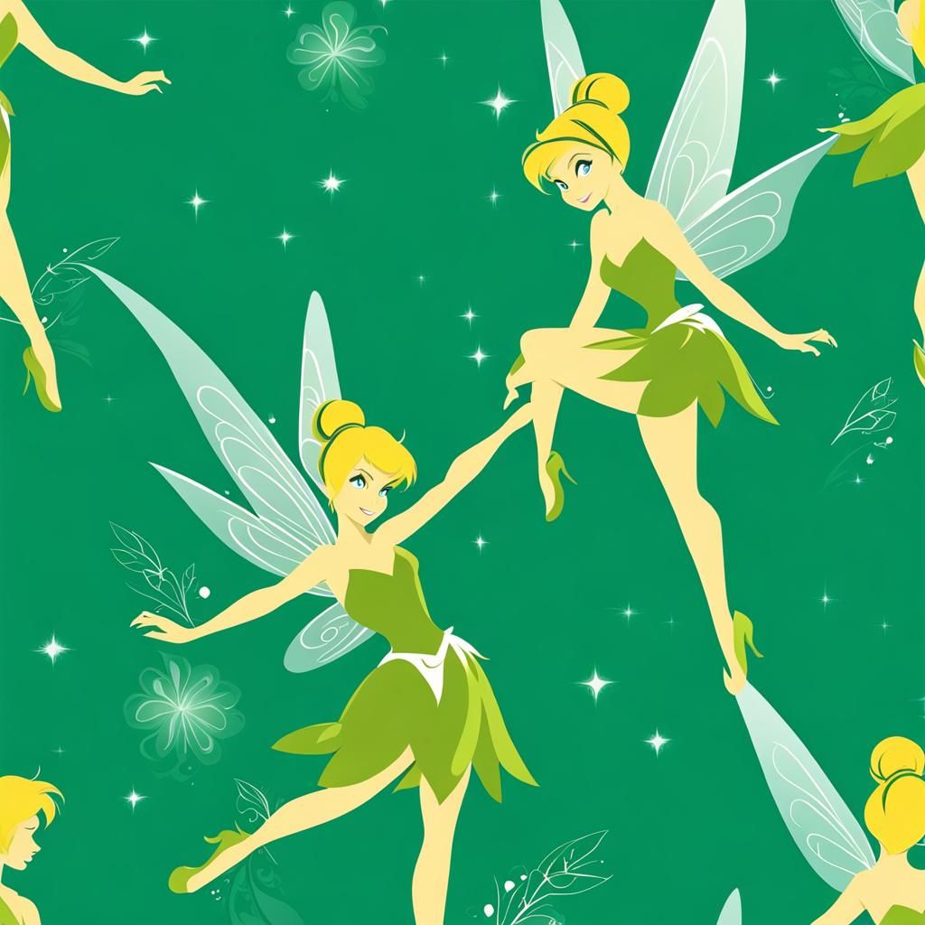 Tinkerbell ; vector, made with adobe illustrator, solid colors - AI ...