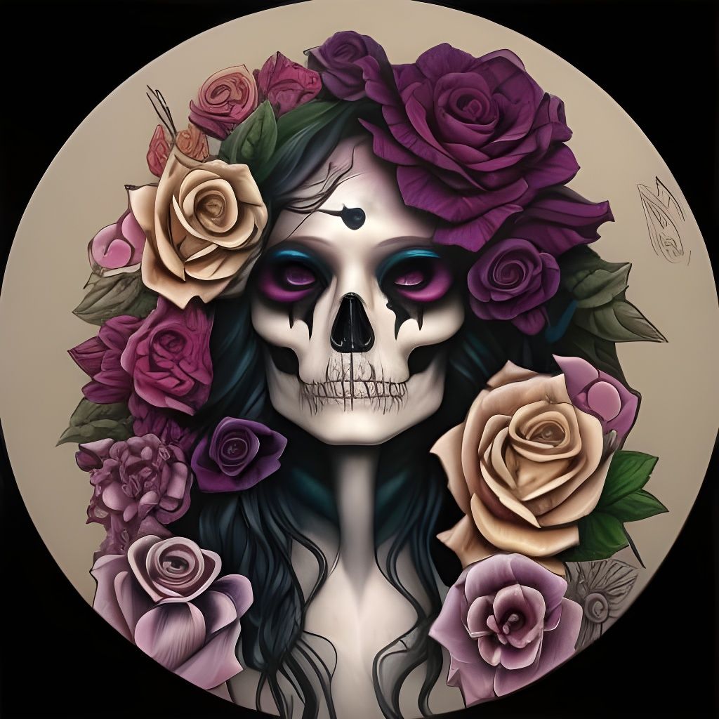 Sacred Skull - AI Generated Artwork - NightCafe Creator