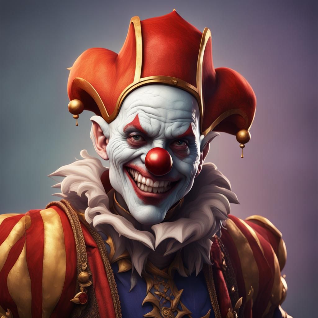 The New King of Comedy - Clown as Comic Royalty with Jester ...