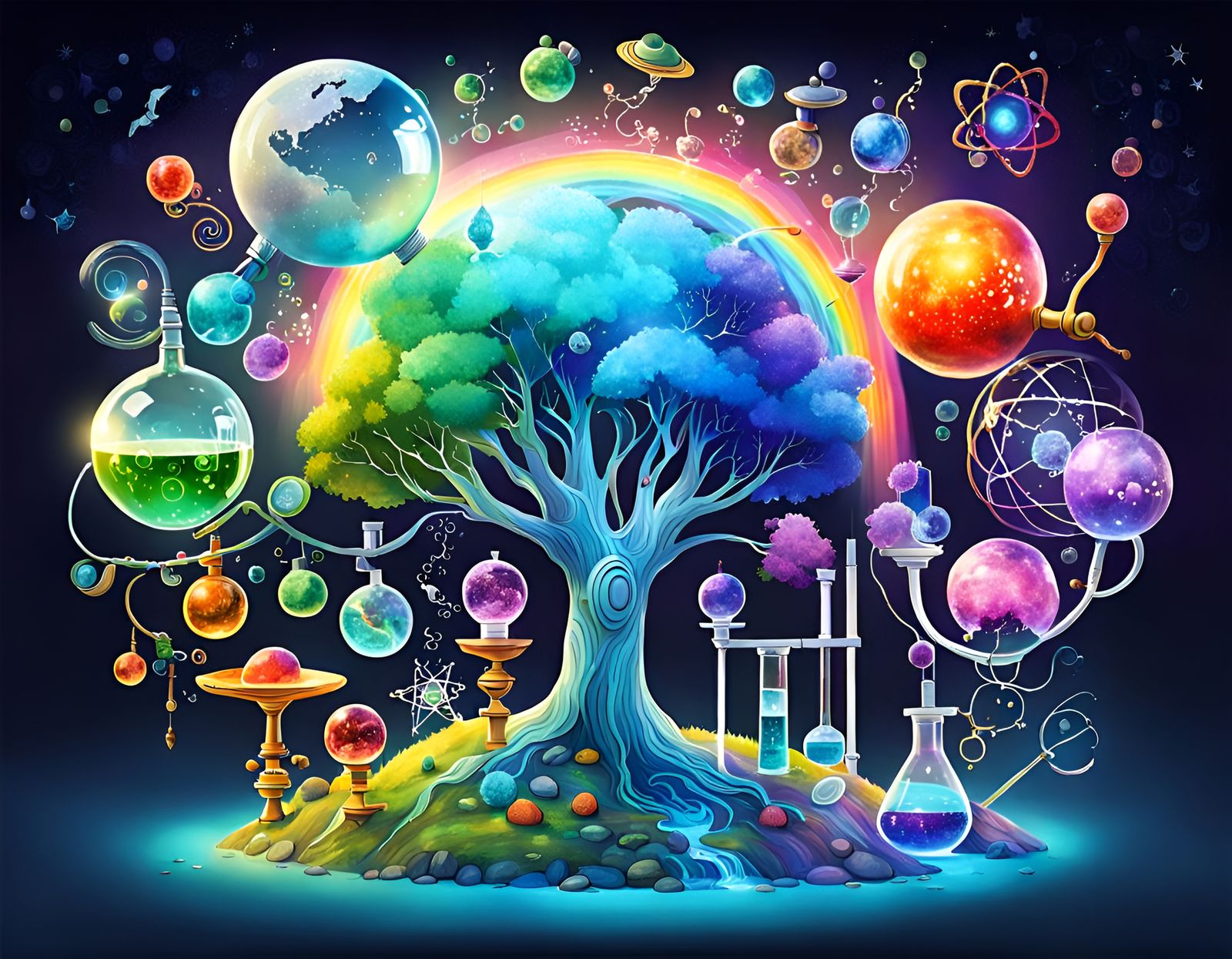 Science Tree - AI Generated Artwork - NightCafe Creator