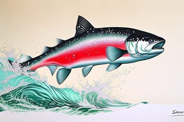 Salmon - AI Generated Artwork - NightCafe Creator