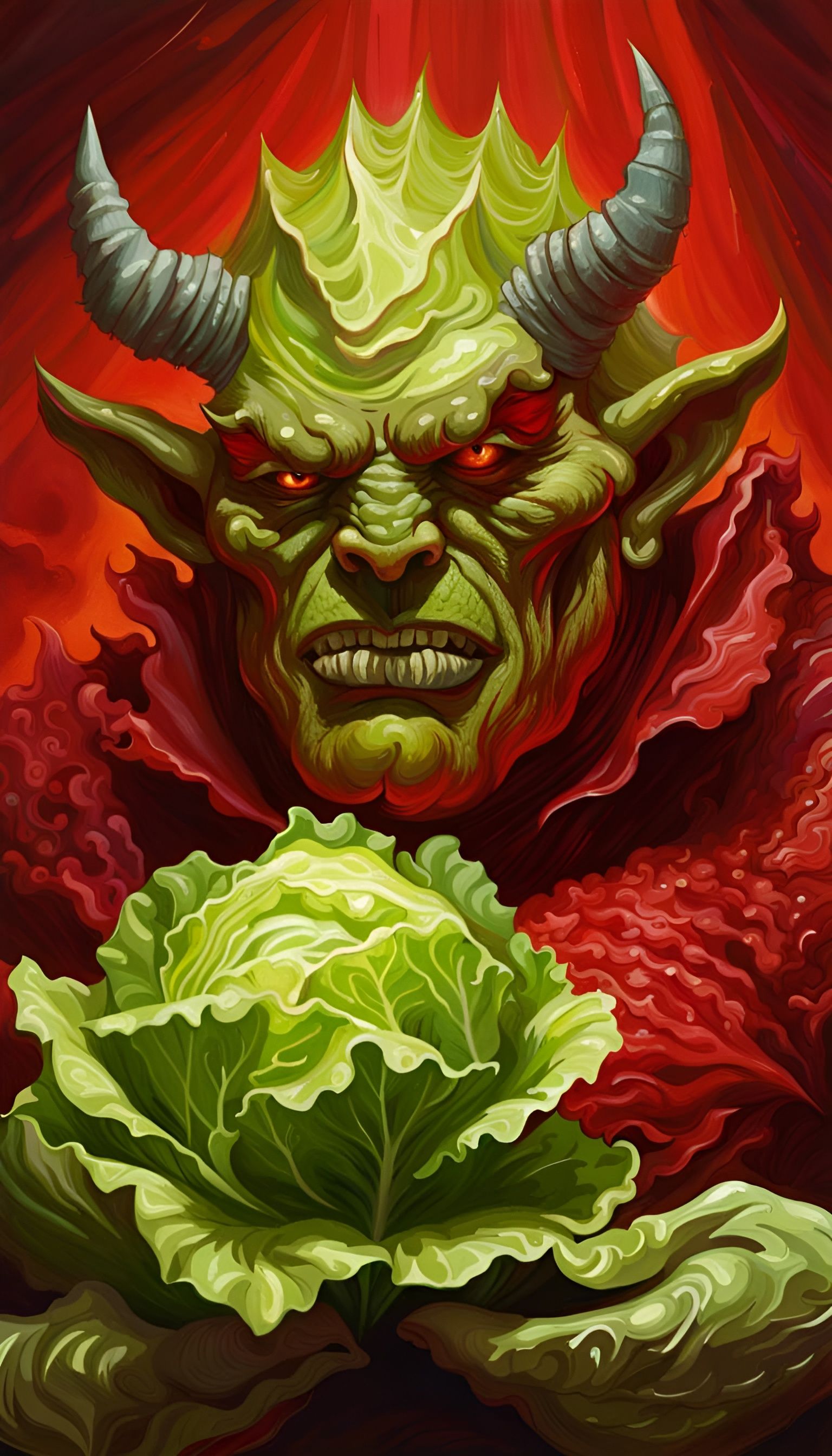 The Devil's Lettuce - AI Generated Artwork - NightCafe Creator