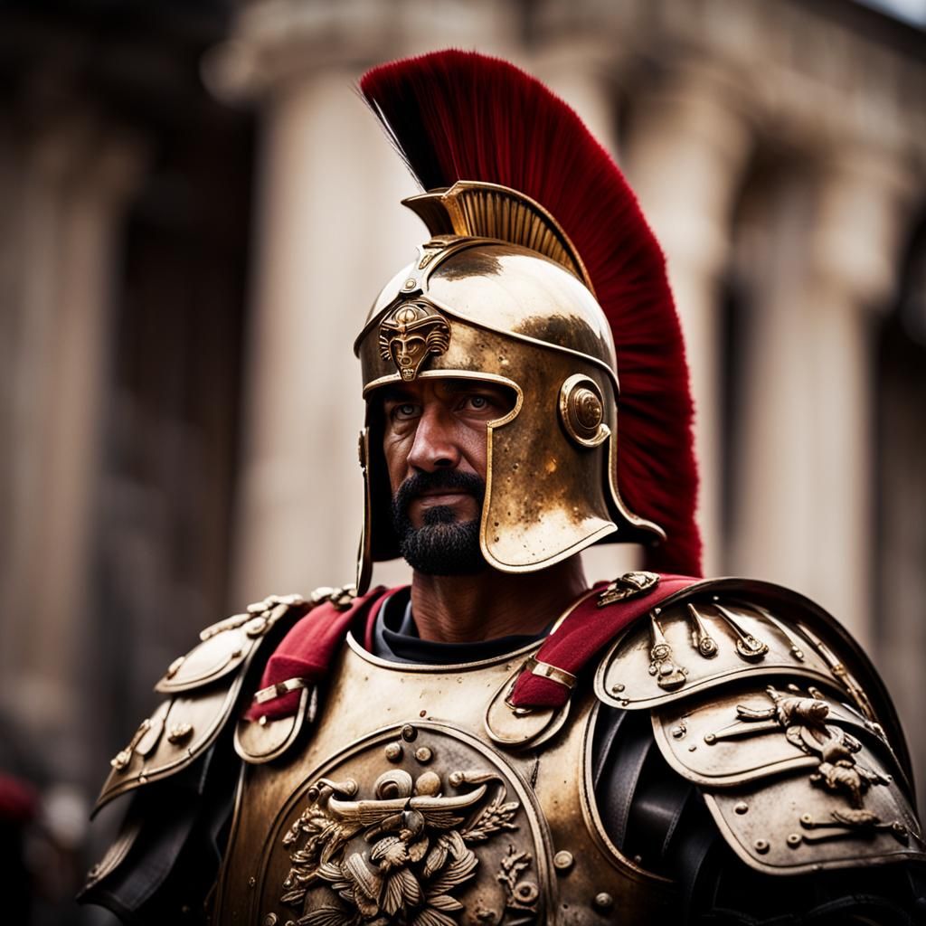 (portrait_roman_centurion_with_military_helmet)(face-up)(cinematic ...