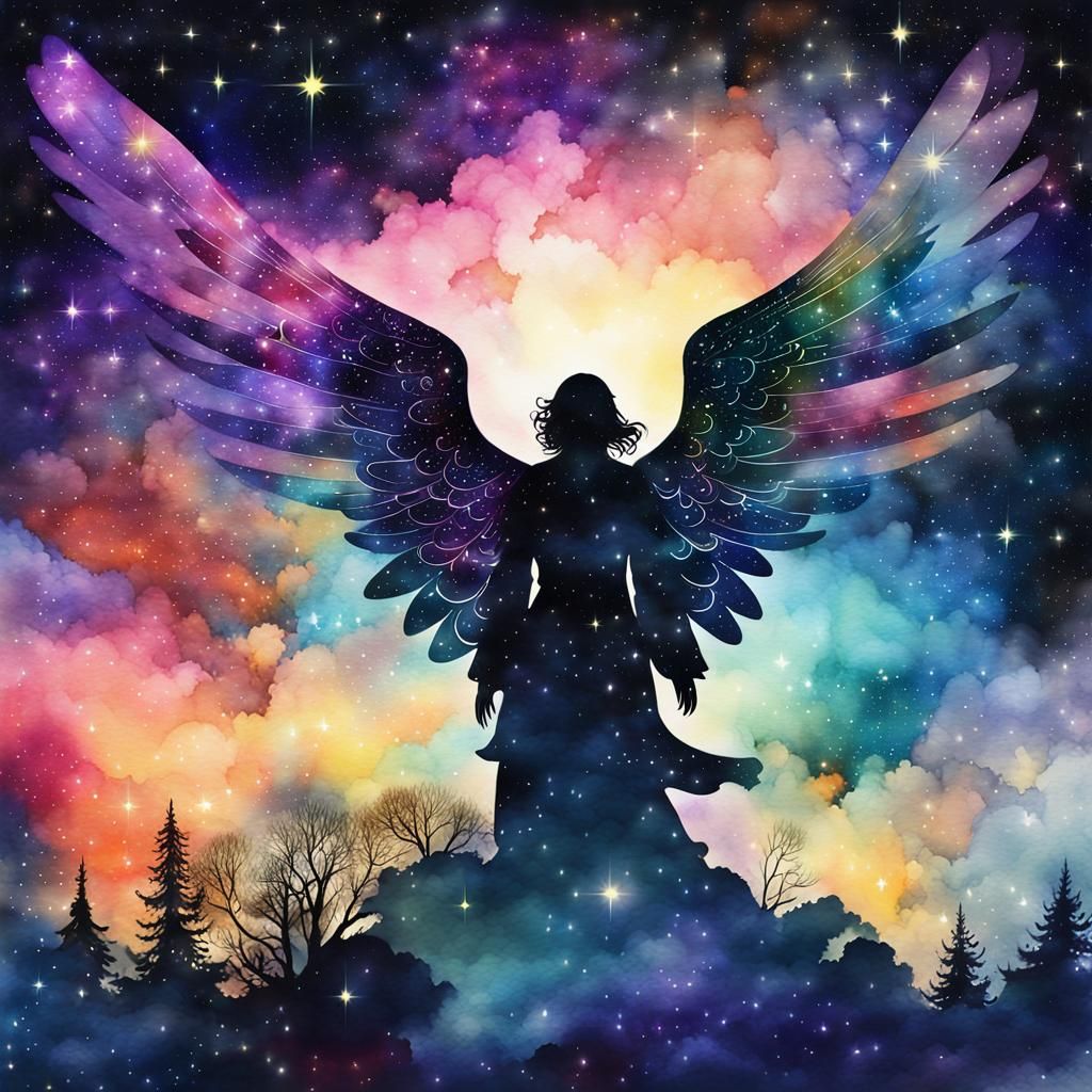 Cosmic angel - AI Generated Artwork - NightCafe Creator