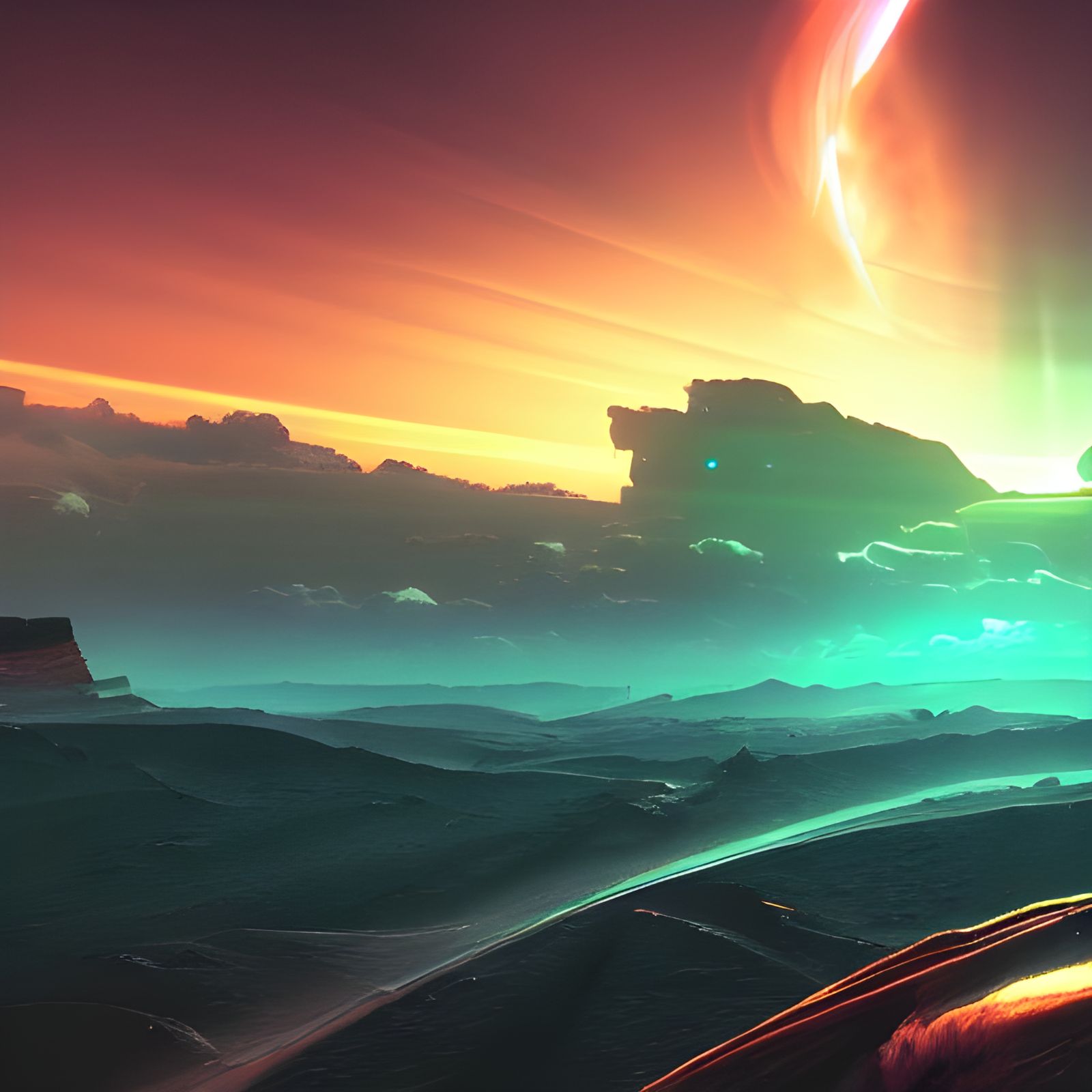 Horizon Starscape - AI Generated Artwork - NightCafe Creator