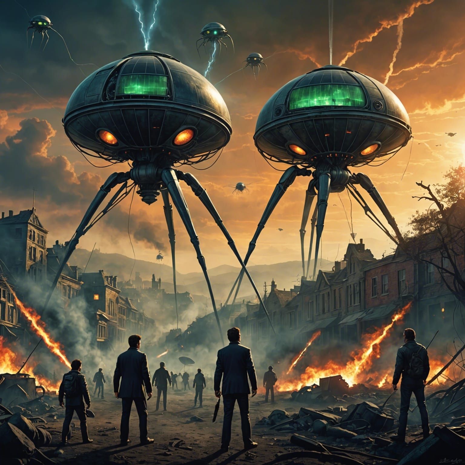 Jeff Wayne's war of the worlds - AI Generated Artwork - NightCafe Creator