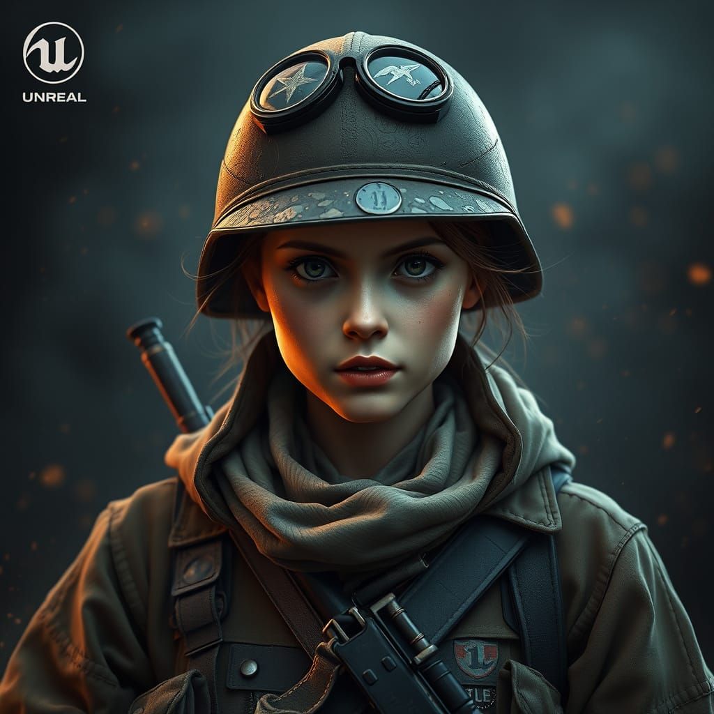 WWII Female Soldier - WWII Female Soldier in a Fantastical L...