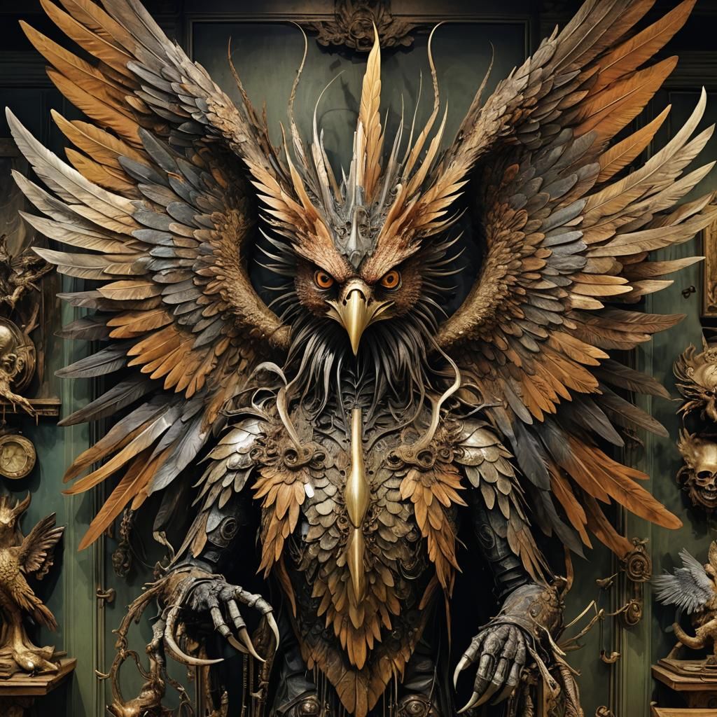 Cryptid Phoenix - AI Generated Artwork - NightCafe Creator