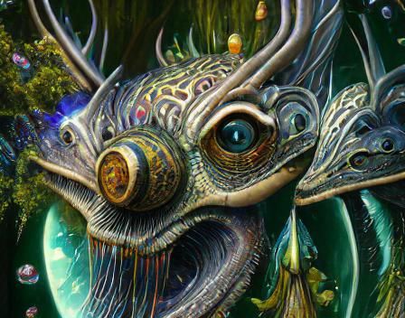 Alien Clown Metamorphose - AI Generated Artwork - NightCafe Creator