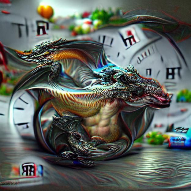 time dragon hyperrealism 8k resolution - AI Generated Artwork ...