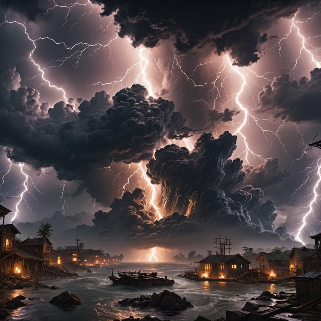 Thunder Strike - AI Generated Artwork - NightCafe Creator