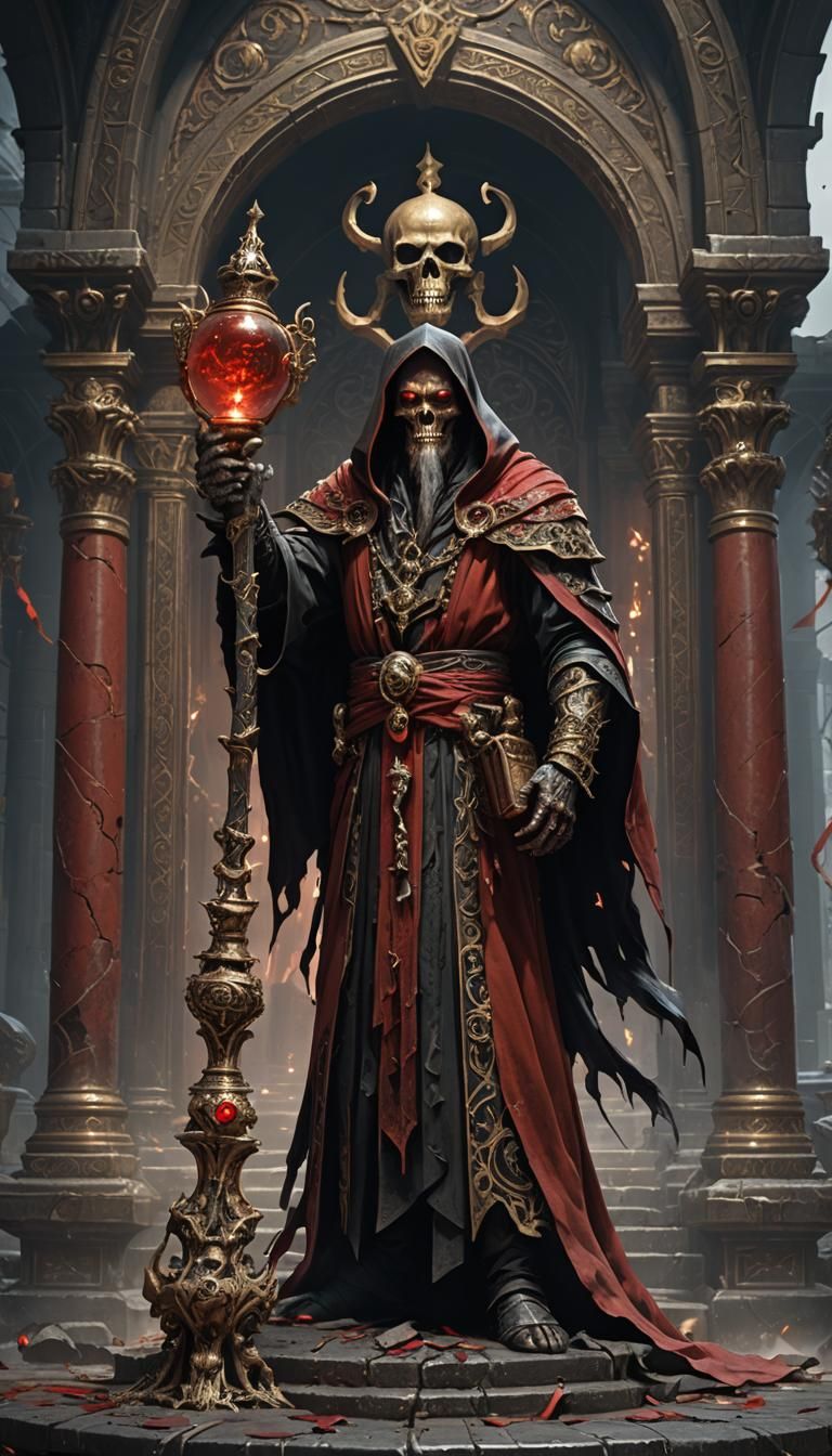 EVIL RED DEVIL WIZARD 3 - AI Generated Artwork - NightCafe Creator