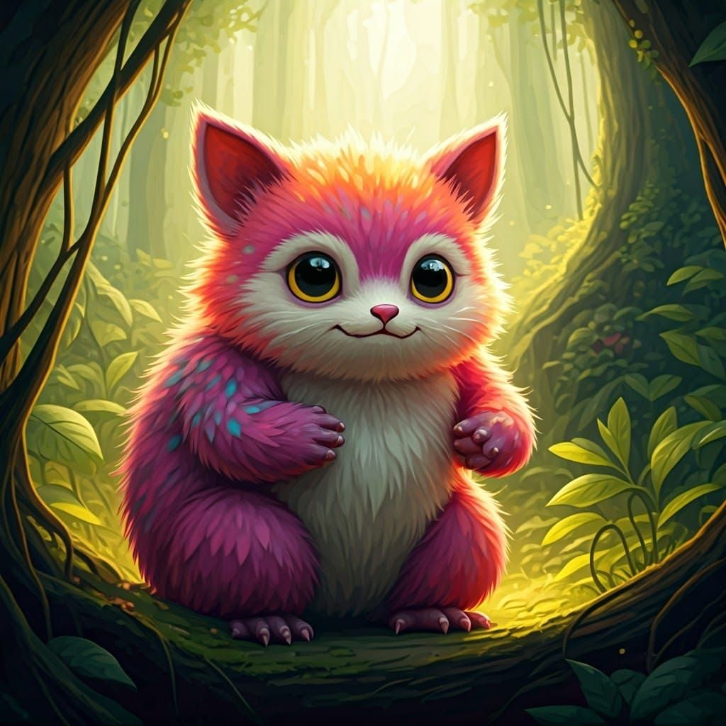 Fighty bitey fuzzy critters - Whimsical Forest Creatures in...