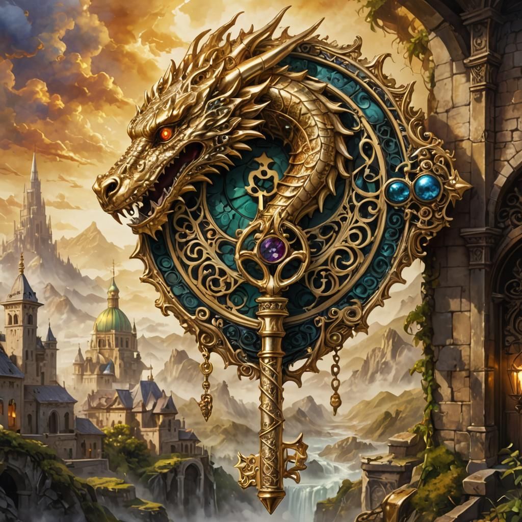 Key and Lock of Dragons - AI Generated Artwork - NightCafe Creator