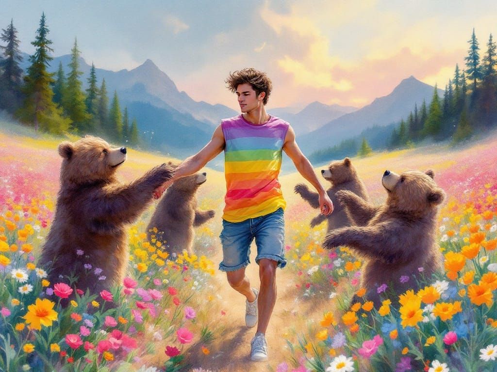 Waltzing with Bears 250515A - Man Waltzing with Bears in Dre...