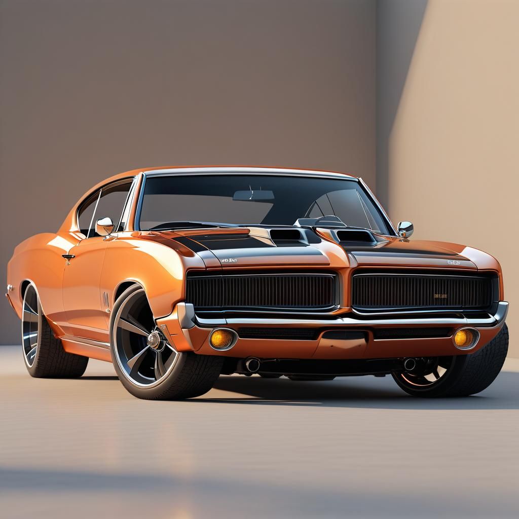 Classic GTO Style 1960's Muscle Car - AI Generated Artwork - NightCafe ...