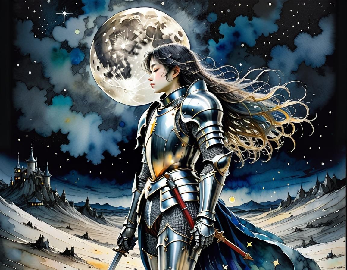 MOON WARRIOR - AI Generated Artwork - NightCafe Creator