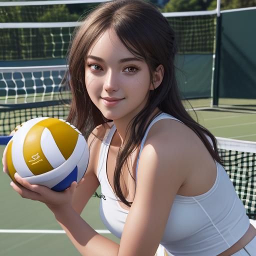 Tennis (Random Portraits) - AI Generated Artwork - NightCafe Creator