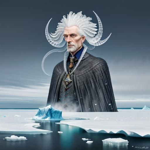Icelandic Judge on Ice Fkoe - AI Generated Artwork - NightCafe Creator