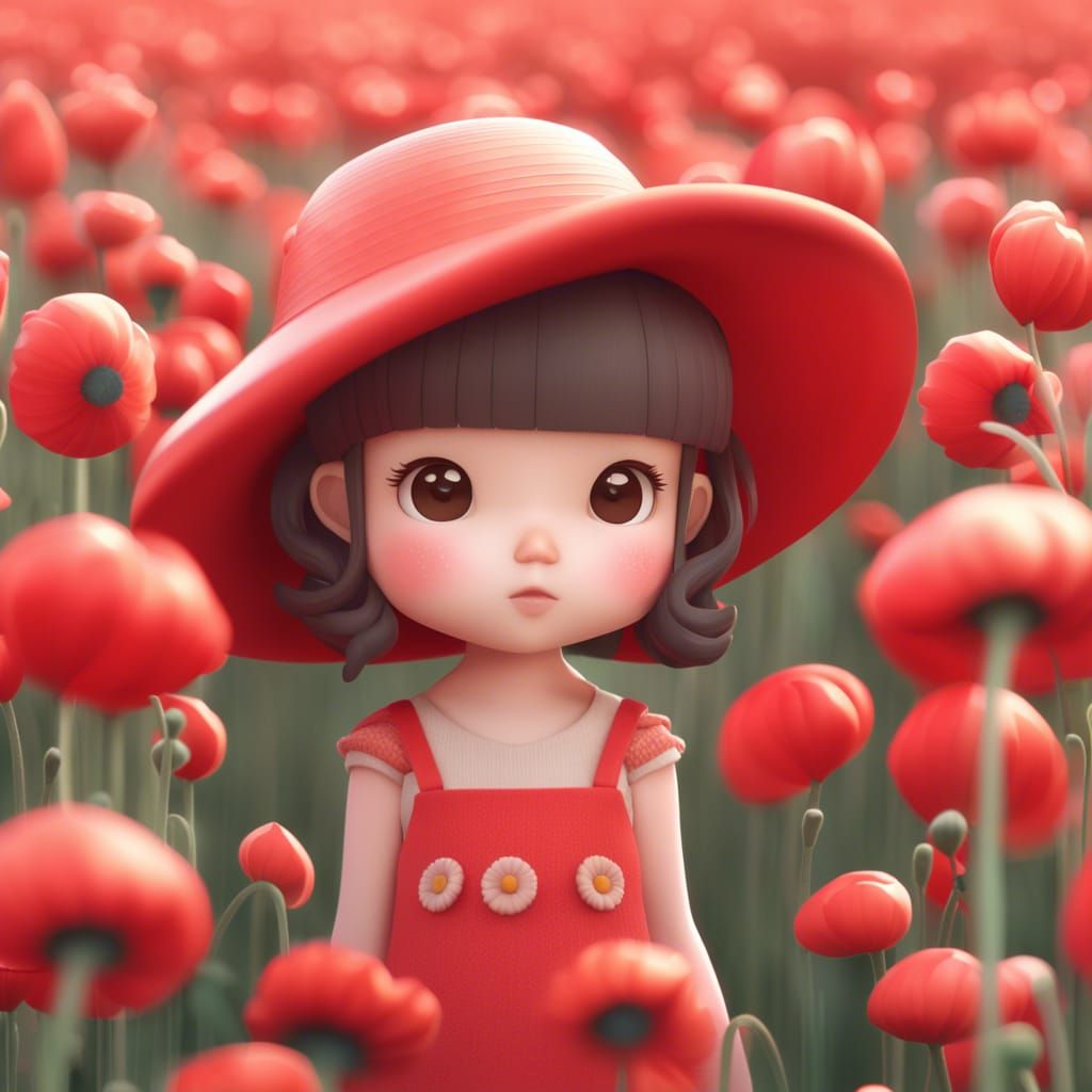 Poppy girl - AI Generated Artwork - NightCafe Creator