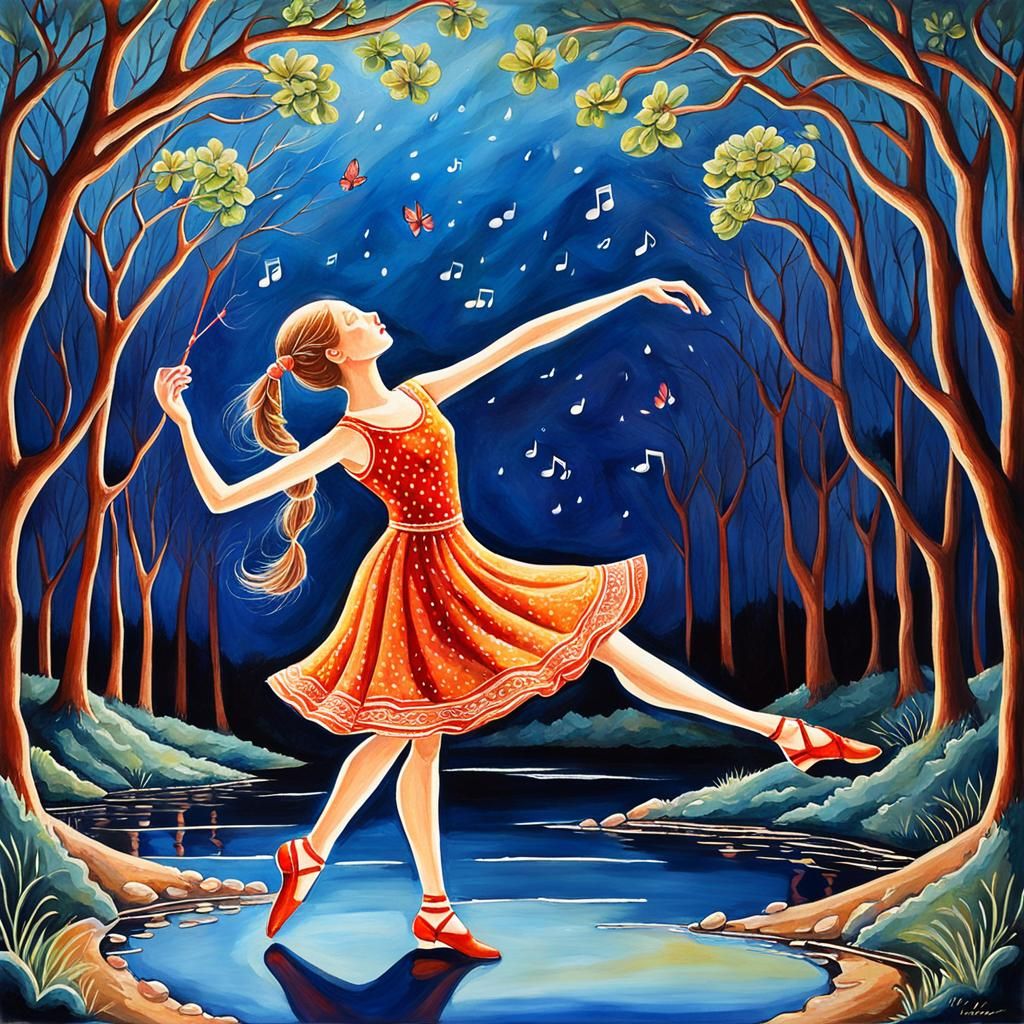 Music sings in harmony sweet So we can dance on nimble feet. One string ...