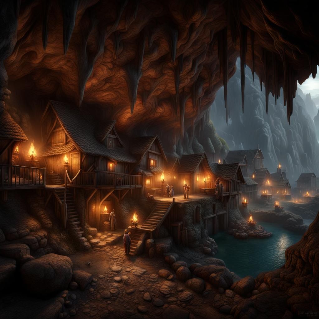 village - AI Generated Artwork - NightCafe Creator