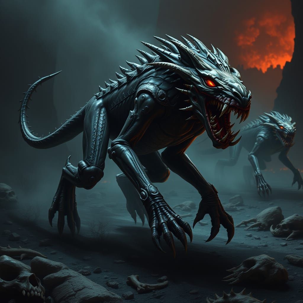 Monstrous Sithspawn Creature Emerges from Dark Sit... - AI Art