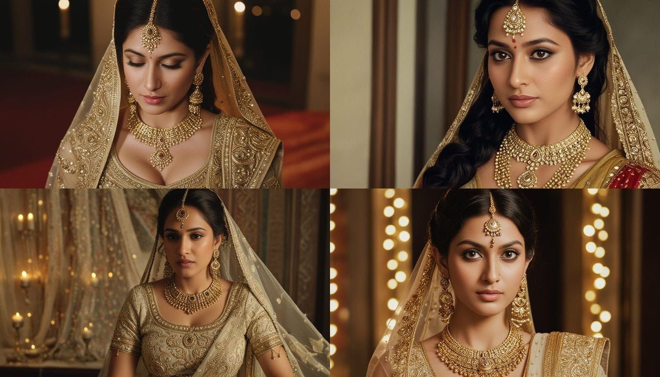 Indian Goddess Queen Sumitra as a Celestial Beauty... - AI Art