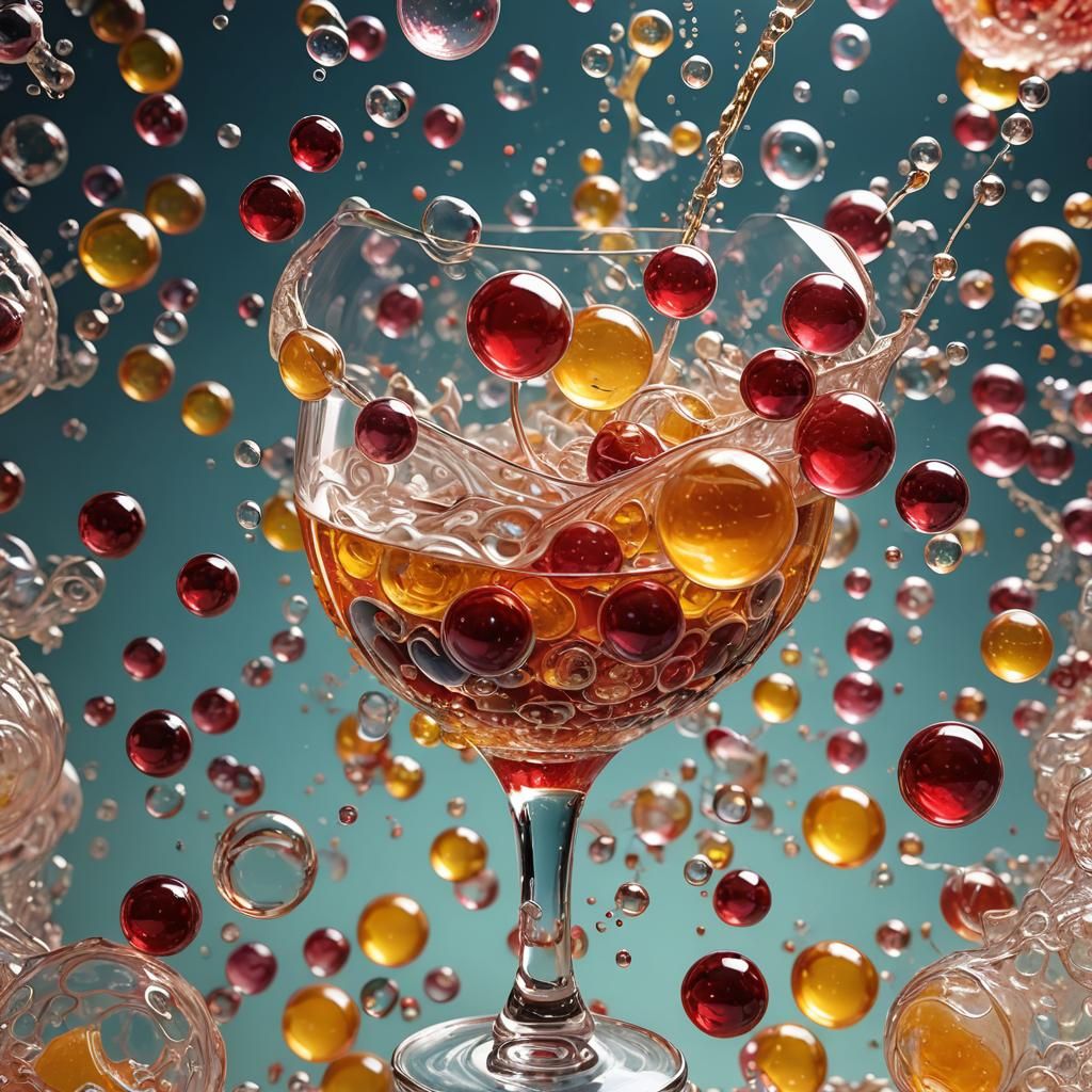Premium Jelly Bubbles drink - AI Generated Artwork - NightCafe Creator